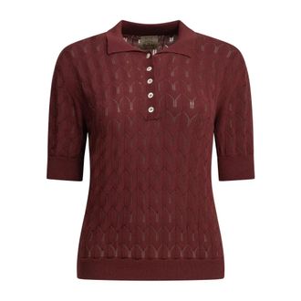 Rakk&igrave; Strickpolo mit geometrischen Cut-Outs - - Knitwear - Damen - Rot - S