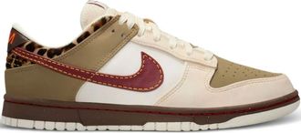 Nike baskets Dunk Low à motif léopard - Tons neutres