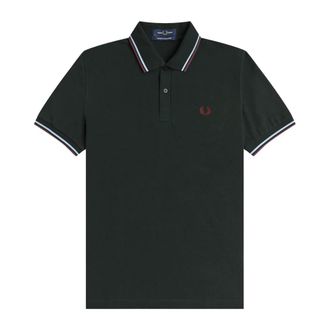 Fred Perry Herren, Oberteile, Grün, XSGröße