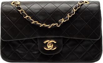 Chanel Hobo Bags - Small Classic Lambskin Double Flap - Gr. unisize - in Schwarz - f&uuml;r Damen