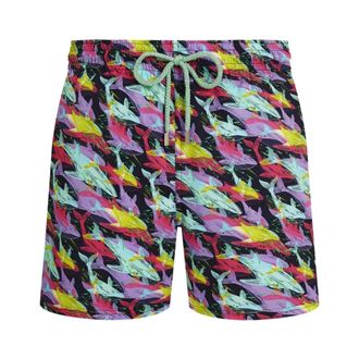 Vilebrequin Moorise Whales Stretch-Badeshorts - - Swimwear - Herren - Mehrfarbig - 2XL
