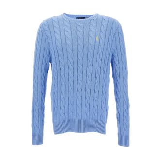 Polo Ralph Lauren Homme, Pulls, Bleu, Taille: S Pull en Maille Col Rond