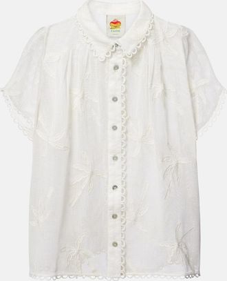 Farm Rio Besticktes Hemd aus Baumwolle