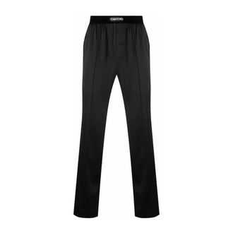 Tom Ford Homme, Pantalons, Noir, Taille: S Pantalon Droit