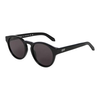 Off-white Oakland Rund-Sonnenbrille f&uuml;r Herren/Damen Unisex (Schwarz/Dunkelgrau)