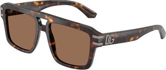Dolce & Gabbana Lunettes de soleil Aviator - Homme - Accessoires - Brun - Taille: 54 MM