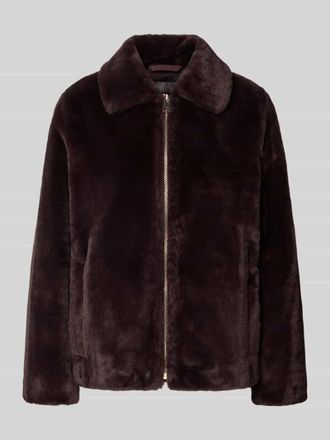 Christian Berg Regular Fit Jacke aus Kunstfell mit Umlegekragen