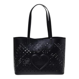 Love Moschino Heart Cutout Tote - - Bags - Damen - Schwarzk - ONE SIZE