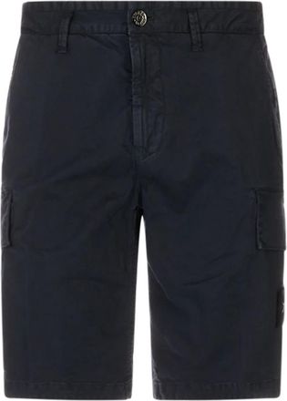 Stone Island Homme, Shorts, Bleu, Taille: W36 Bermuda Slim