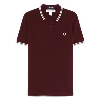 Comme Des Gar&ccedil;ons Slogan Polo Shirt - - Tops - Herren - Rot - L