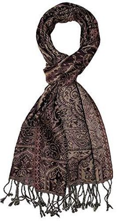 Lorenzo Cana Lorenzo Cana - Écharpe pour homme en laine douce Merinolamm motif cachemire multicolore, 35 cm x 160 cm, Taille Unique