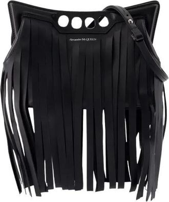 Alexander McQueen Alexander McQueen Hobo Bags - The Mini Peak Crossbody - Leather - Black - Gr. unisize - in Schwarz - für Damen