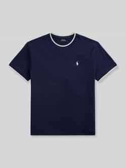 Polo Ralph Lauren Regular Fit T-Shirt aus Baumwoll-Mix mit Kontraststreifen