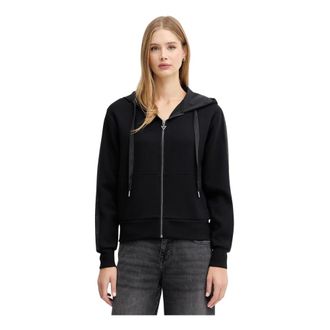 Guess SweaT-shirt z zippeur - Femme - Sweatshirts et sweats &agrave; capuche - Noir - Taille: 36 FR