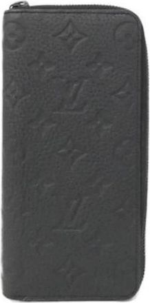 Louis Vuitton unisex, Pre-owned, Noir, Taille: ONE Size Portefeuille en cuir Pre-owned