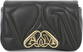 Alexander McQueen Alexander McQueen Hobo Bags - Quilted Leather Crossbody Bag - Gr. unisize - in Schwarz - f&uuml;r Damen