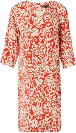 Comma Minikleid Kleid Gemustertes Kleid aus Cr&ecirc;pe