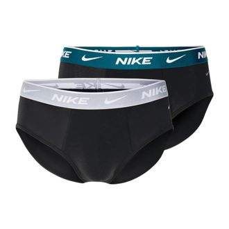 Nike Homme, Sous-vêtements, Noir, Taille: S Shorts noirs avec élastique contrasté - Lot de 2