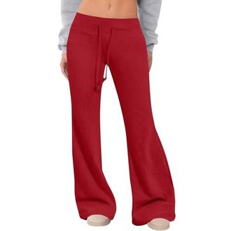 Generico Pantalon de sport pour femme Curvy Pantalon de jogging pour femme avec cordon de serrage dhiver, pantalon doux et confortable, pantalon de surv&ecirc;tement