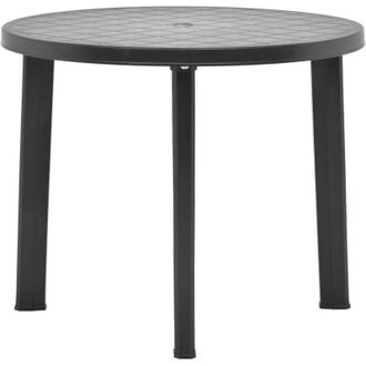 vidaXL Vidaxl - Table de jardin Anthracite 89 cm Plastique
