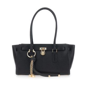 Michael Kors Hamilton Moderne Small Leather Satchel - - Bags - Damen - Schwarzk - ONE SIZE