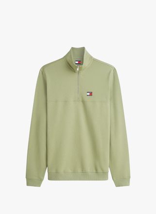 Tommy Hilfiger Sweat &agrave; col montant zipp&eacute; en coton