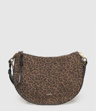 Isabel Marant Sac Bandoulière Oskan Soft Zip Léopard