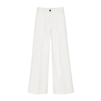 Nine In The Morning Wide Hosen - - Trousers - Damen - Wei&szlig; - W26