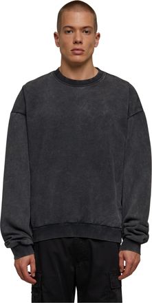 Urban Classics Herren Sweatshirt Acid Washed Crew Black 4XL