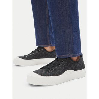 Karl Lagerfeld Sneakers aus Stoff KARL LAGERFELD Kampus Max V KL50516 Dunkelblau