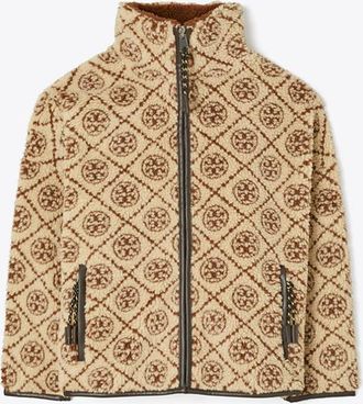 Tory Burch Fleecejacke mit T-Monogramm