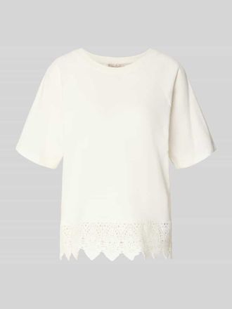 Freequent T-Shirt mit H&auml;kelspitze Modell Cimon