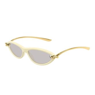 Bottega Veneta unisex, Accessoires, Beige, Taille: 56 MM Knot Cat Eye Lunettes de soleil