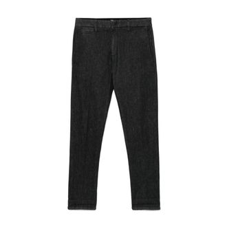 Dondup Homme, Pantalons, Noir, Taille: W34 Pantalon Noir Élégant