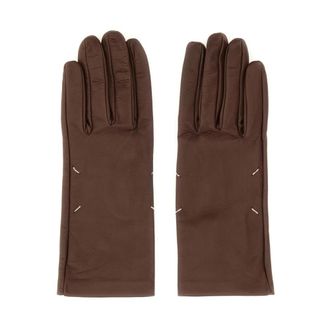 Maison Margiela Lederhandschuhe - - Accessories - unisex - Braun - M