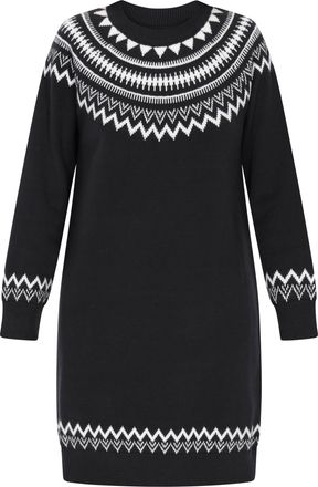 Dreimaster Dreimaster Kleid Frauen marineblau cremewei&szlig;