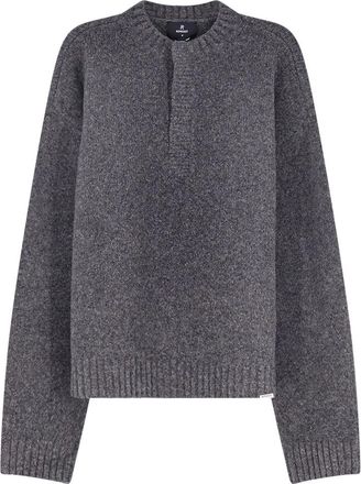 Represent Rundhals-Strickpullover - - Knitwear - Herren - Grau - M