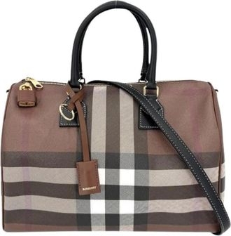 Burberry Sac Boston Pre-owned - Femme - Pre-owned - Brun - Taille: ONE Size
