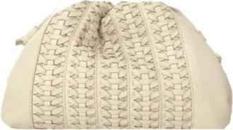 Sista Paris Femme, Sacs, Blanc, Taille: ONE Size Sac B&eacute;b&eacute; en Cuir Tress&eacute; Blanc