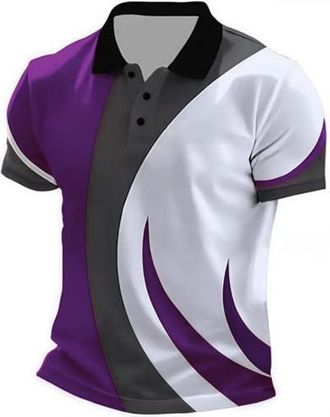 Generic T-Shirt d&eacute;contract&eacute; &agrave; Manches Courtes pour Homme - Tendance - pour Le Sport et Les Loisirs - Design imprim&eacute; &eacute;l&eacute;gant - Id&eacute;al pour Un Usage Quotidien 20