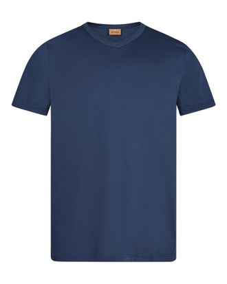 Mos Mosh Glattes T-Shirt mit V-Ausschnitt und Polygiene-Ausstattung in