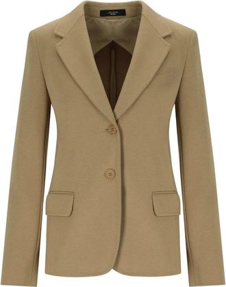 Max Mara Femme, Vestes, Beige, Taille: 42 FR Ginnasta Blazer Crois&eacute;
