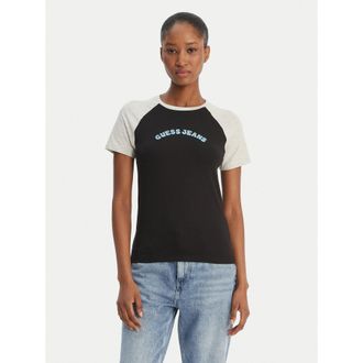 Guess T-Shirt W6GIB0 J1314 Schwarz Regular Fit