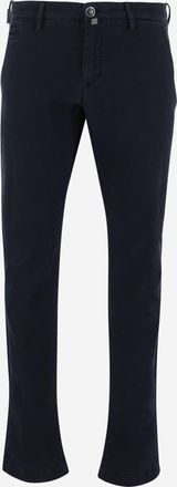 Jacob Cohen Pantalon en coton m&eacute;lang&eacute; extensible