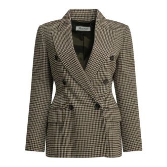 Max Mara Mxmeccelso Zweireihiger Blazer - - Jackets - Damen - Braun - S