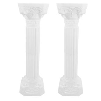 Happyyami 2 Stück Römische Säulen aus Kunststoff Hochzeit dekorative Säulen Römische Säule Griechische Säule Antike Römische Säule für die Dekoration von Hochze
