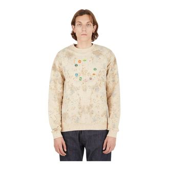 Viron Sweatshirt mit Rundhalsausschnitt und Naturf&auml;rbung - - Sweatshirts & Hoodies - Herren - Beige - M