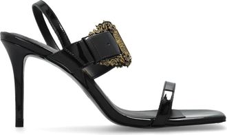 Versace Jeans Couture Femme, Chaussures, Noir, Taille: 41 EU Sandales &agrave; talons