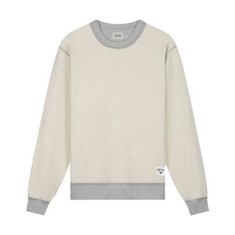 Arte Homme, Sweatshirts et sweats &agrave; capuche, Gris, Taille: M Pull Ras du Cou R&eacute;versible &agrave; &Eacute;tiquette