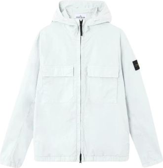 Stone Island Homme, Vestes, Bleu, Taille: XL 4100077 Stretch Cotton Twill